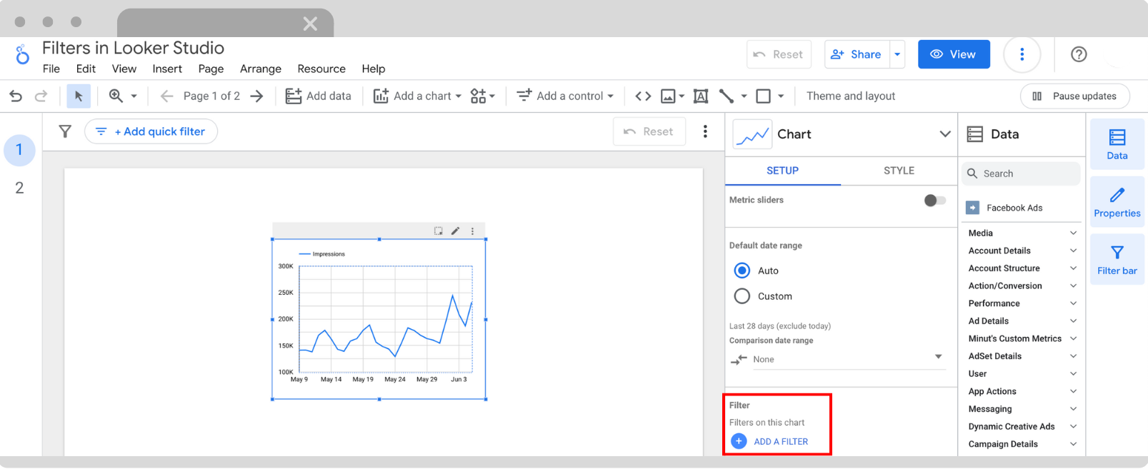 How to filter, sort, and run calculations in Looker Studio